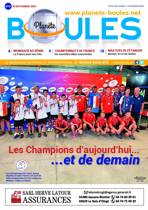 Parution du magazine Planète Boules n°51. Avec, entre autres infos et ...